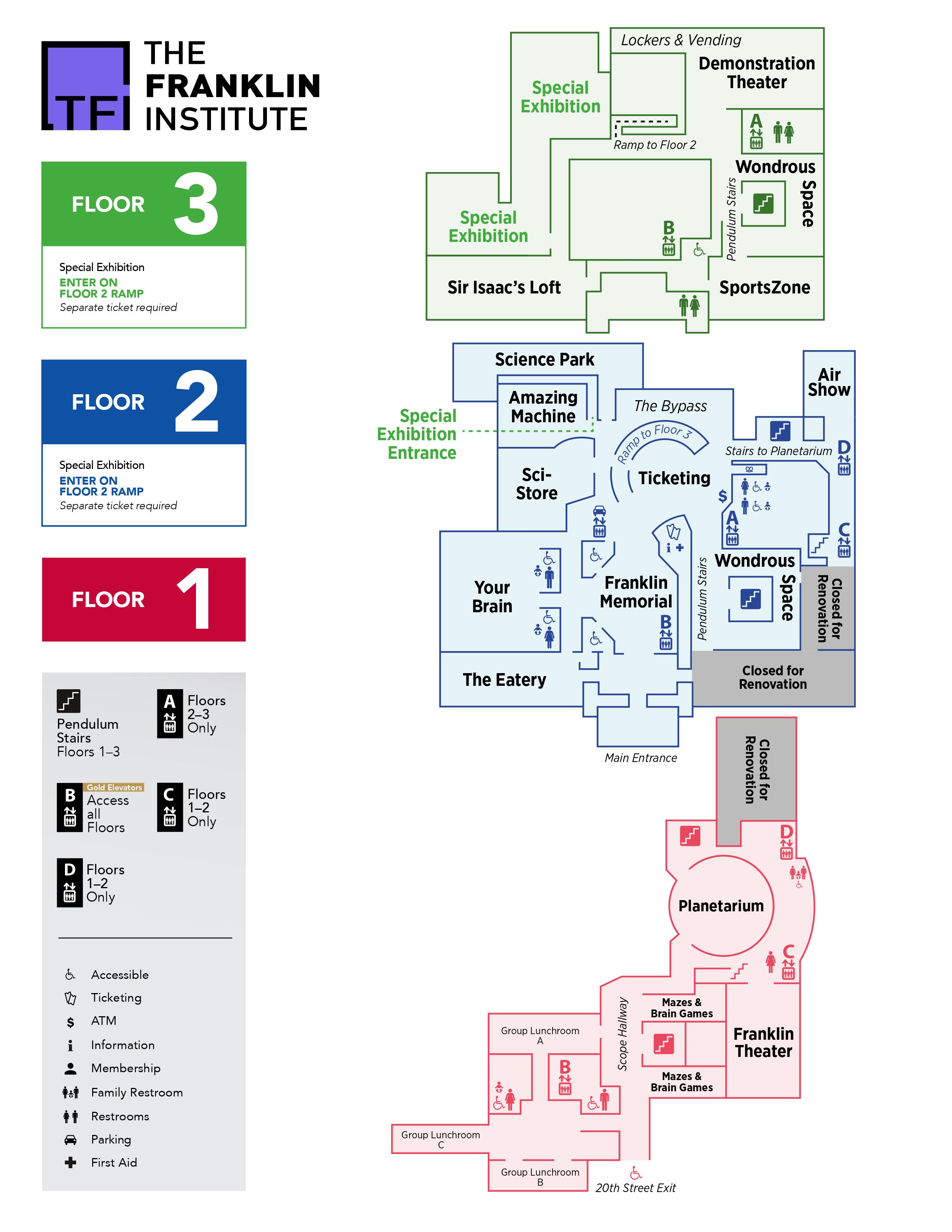 Museum Map | The Franklin Institute