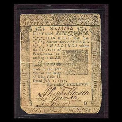 Colonial U.S. Currency | The Franklin Institute